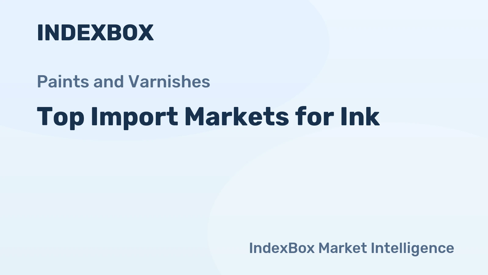 Top Import Markets for Ink