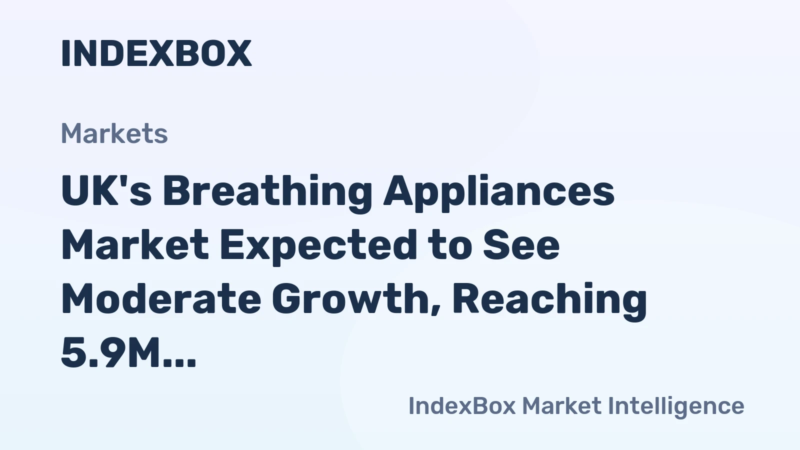 UK's Breathing Appliances Market Expected to See Moderate Growth, Reaching 5.9M Units and $753M by 2035