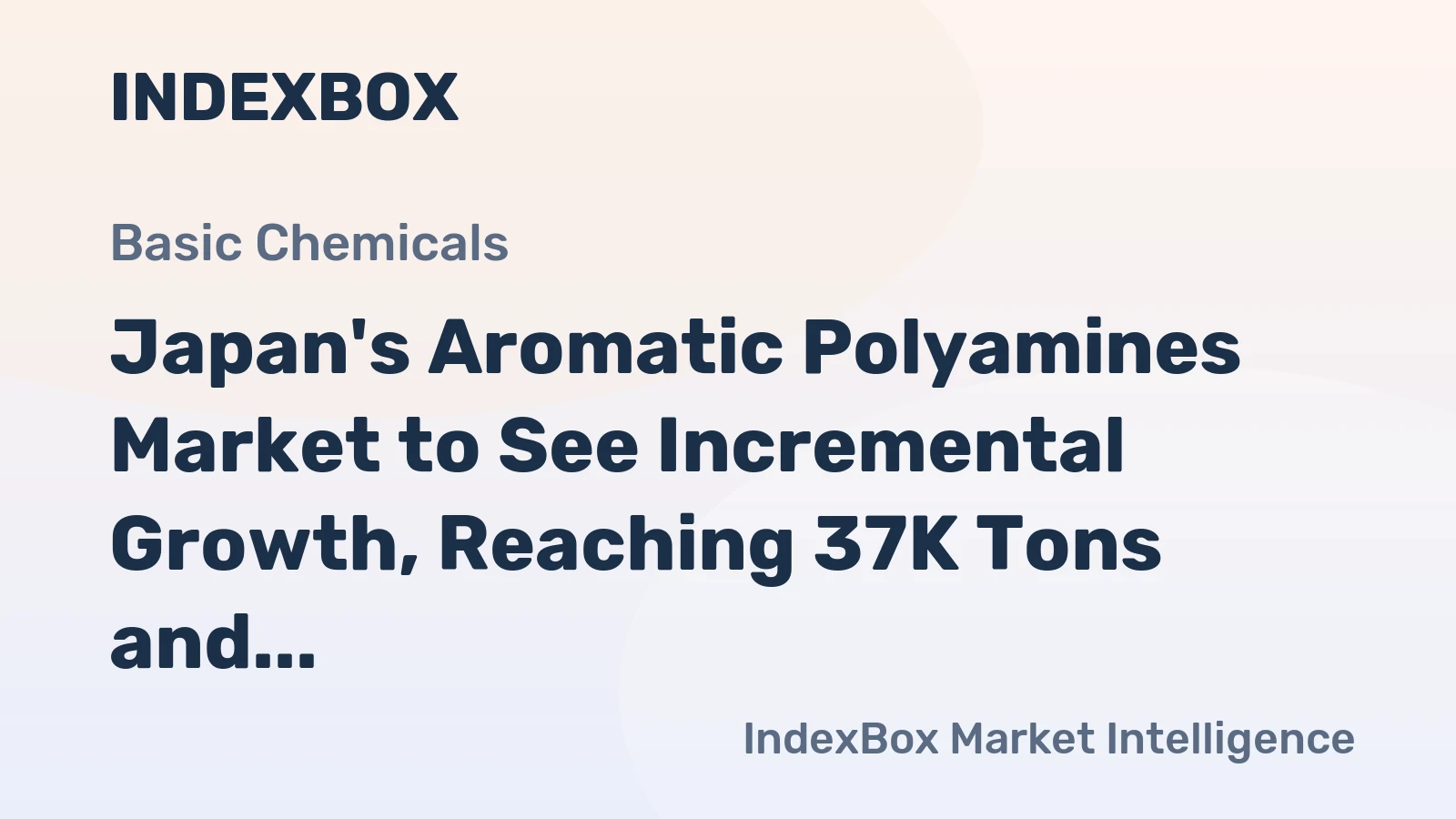 Japan's Aromatic Polyamines Market to See Incremental Growth, Reaching 37K Tons and $160M Value by 2035