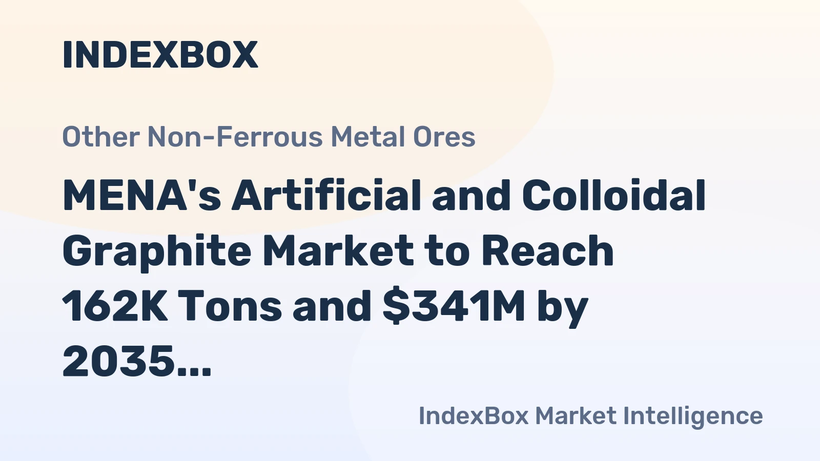 MENA's Artificial and Colloidal Graphite Market to Reach 162K Tons and $341M by 2035