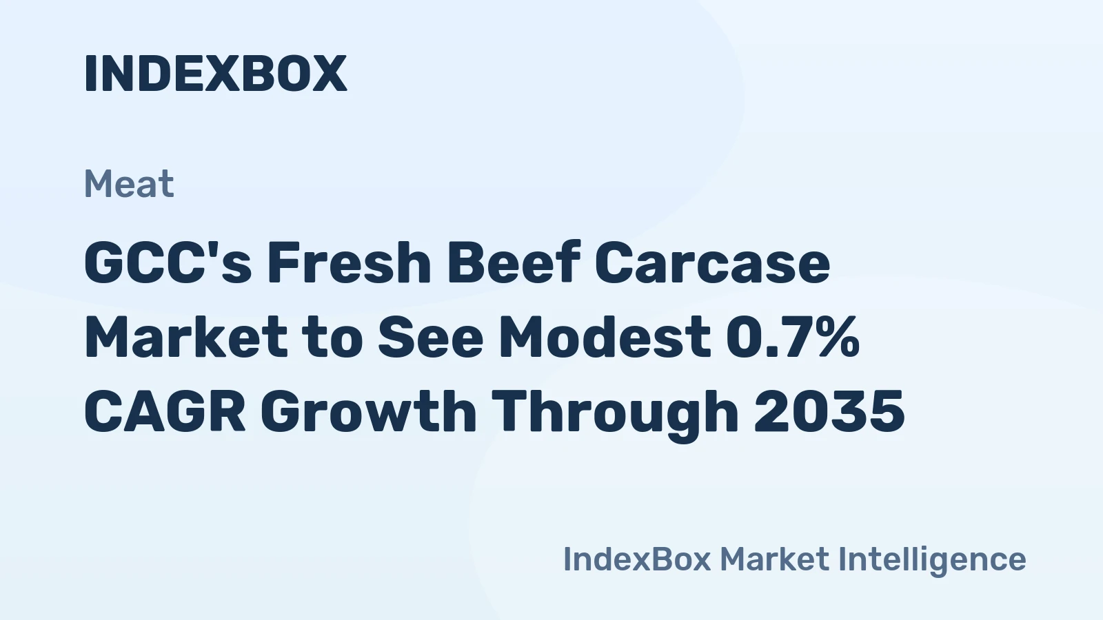 GCC's Fresh Beef Carcase Market to See Modest 0.7% CAGR Growth Through 2035