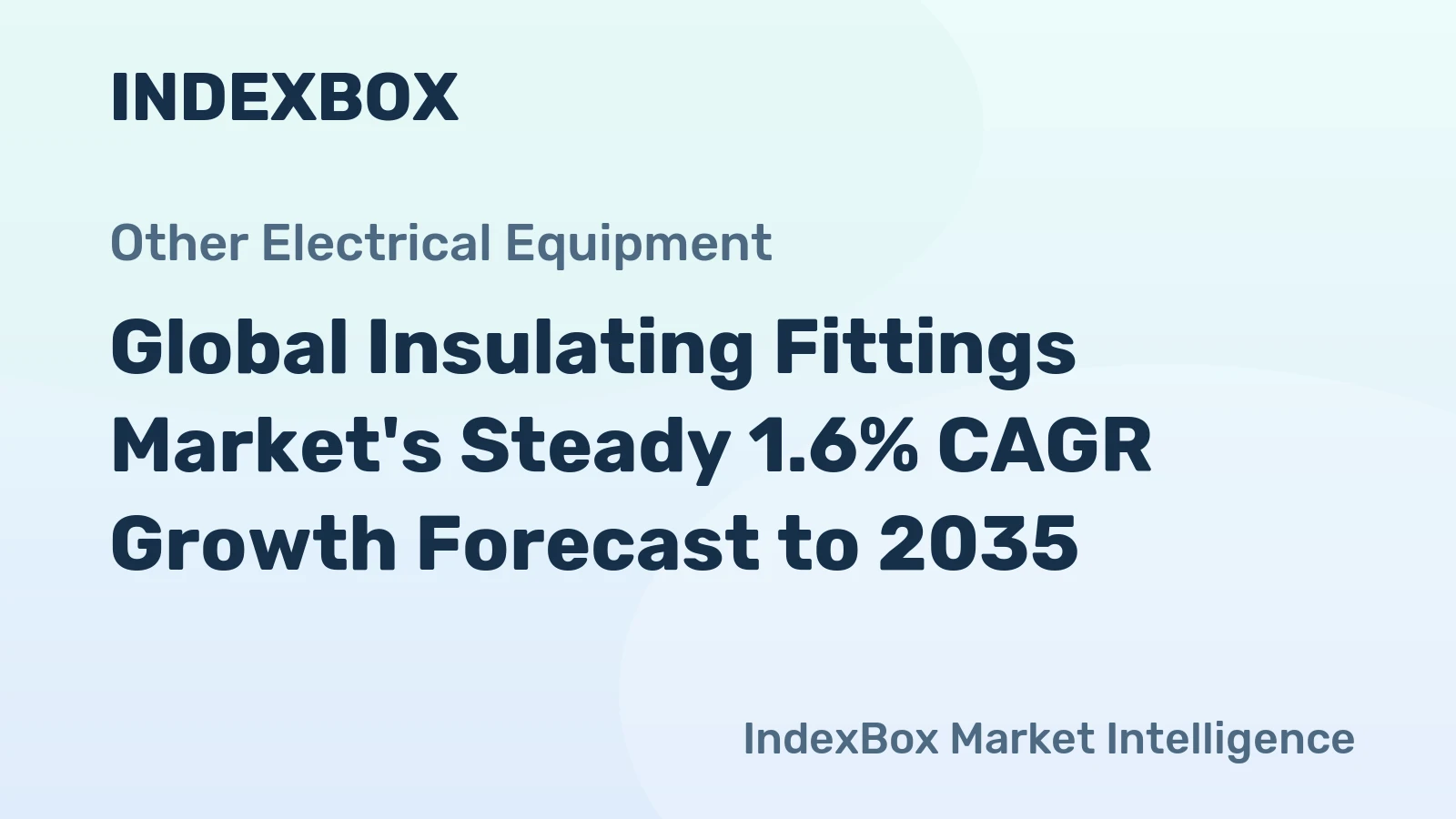 Global Insulating Fittings Market's Steady 1.6% CAGR Growth Forecast to 2035