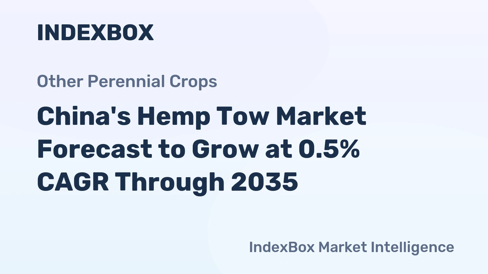 China's Hemp Tow Market Forecast to Grow at 0.5% CAGR Through 2035