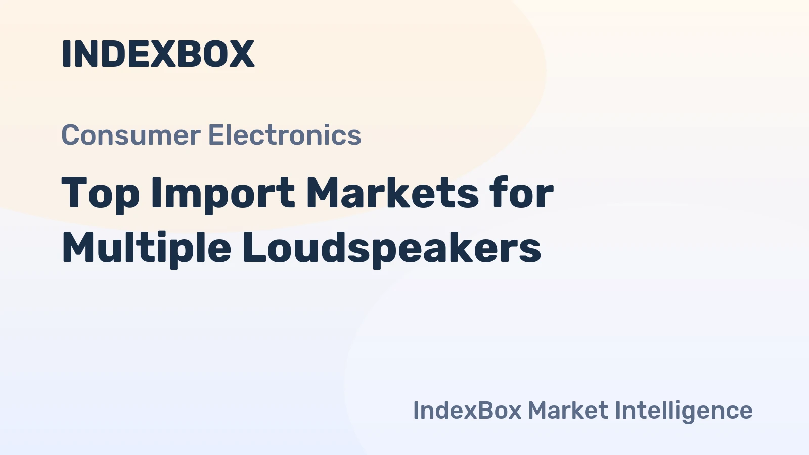 Top Import Markets for Multiple Loudspeakers