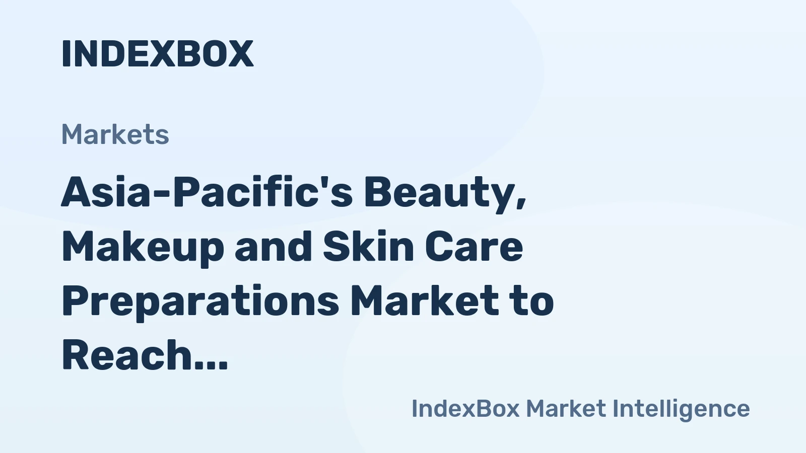 Asia-Pacific's Beauty, Makeup and Skin Care Preparations Market to Reach 2.9M Tons and $45.2B by 2035