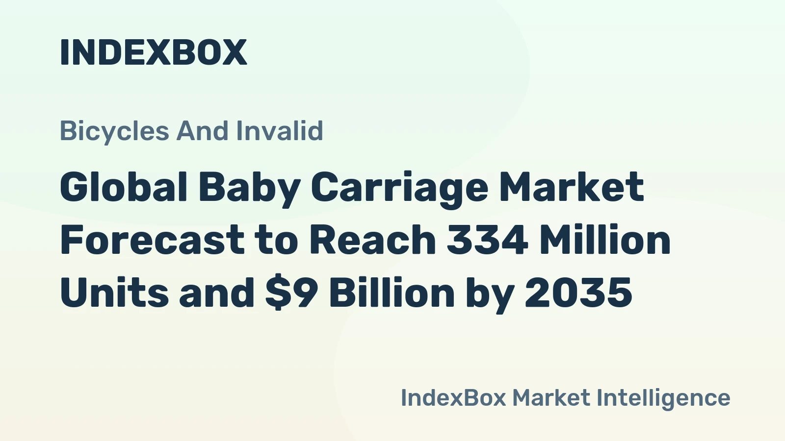 Global Baby Carriage Market Forecast to Reach 334 Million Units and $9 Billion by 2035