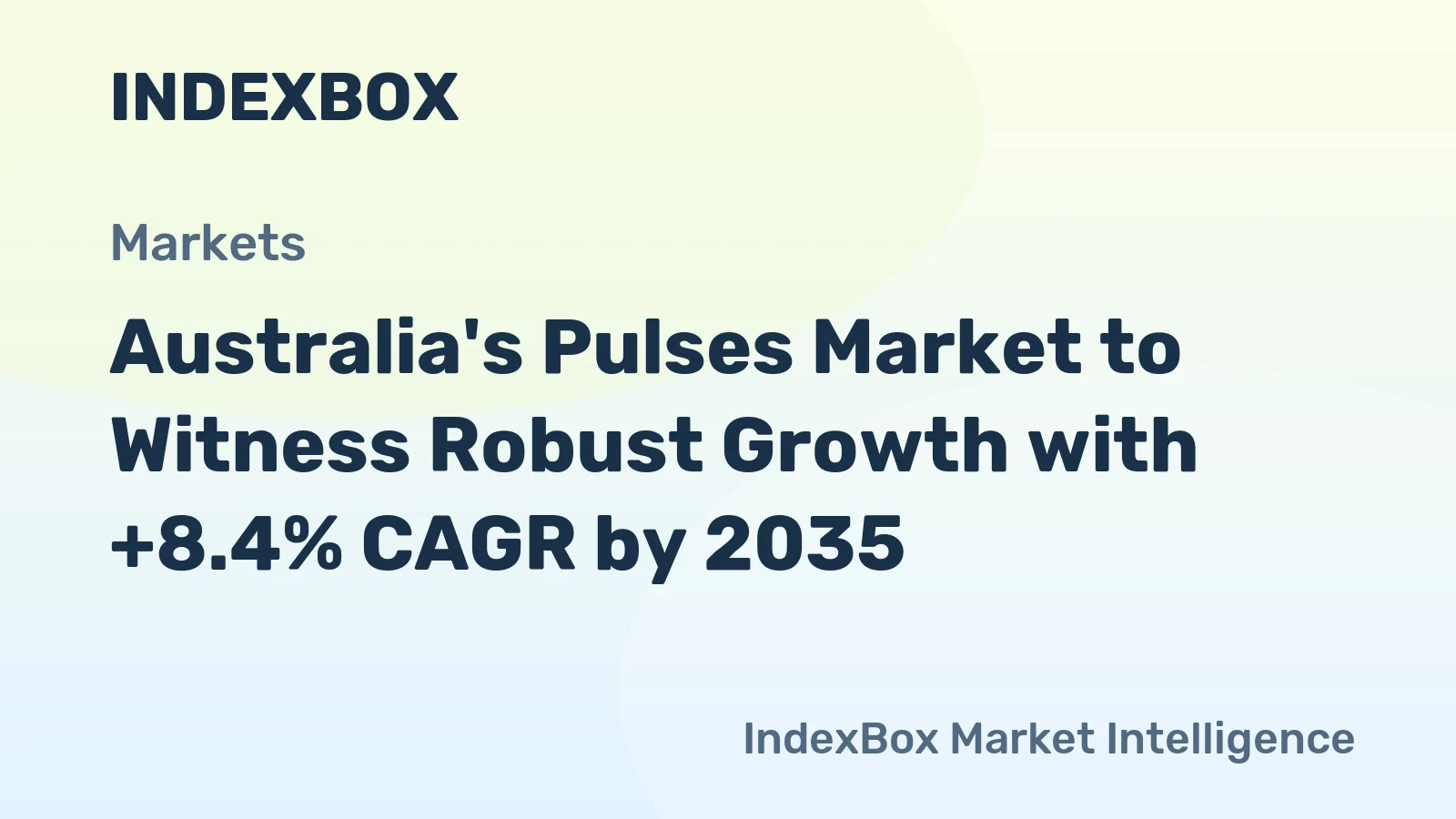 Australia's Pulses Market to Witness Robust Growth with +8.4% CAGR by 2035