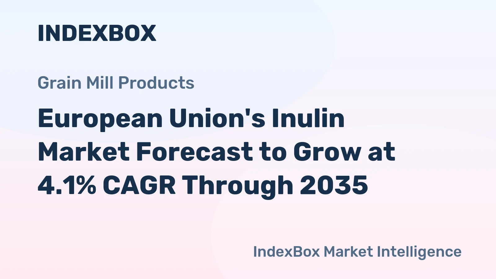 European Union's Inulin Market Forecast to Grow at 4.1% CAGR Through 2035