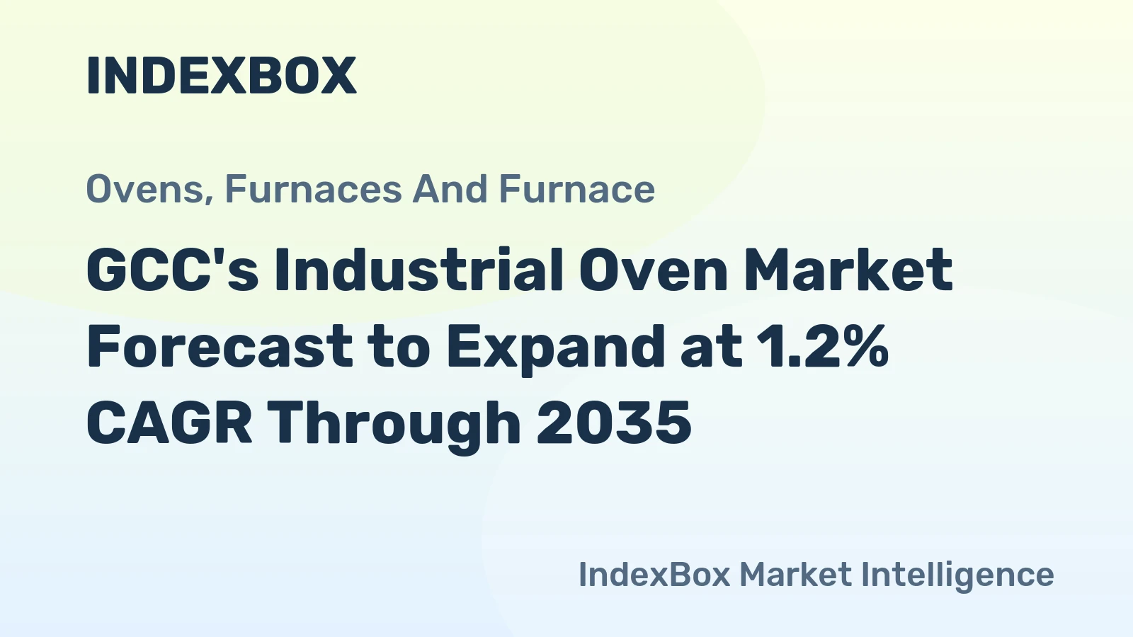GCC's Industrial Oven Market Forecast to Expand at 1.2% CAGR Through 2035