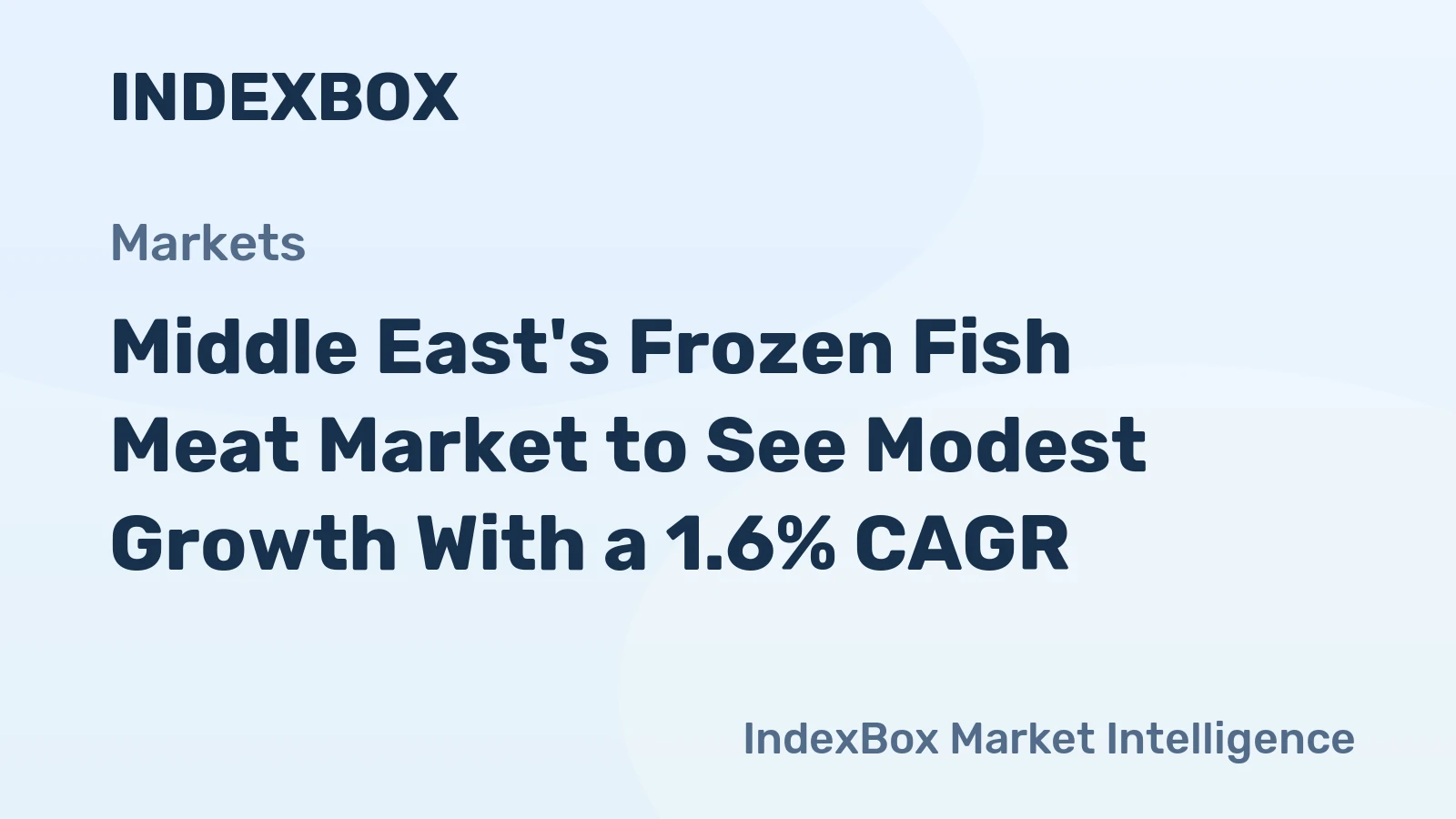 Middle East's Frozen Fish Meat Market to See Modest Growth With a 1.6% CAGR