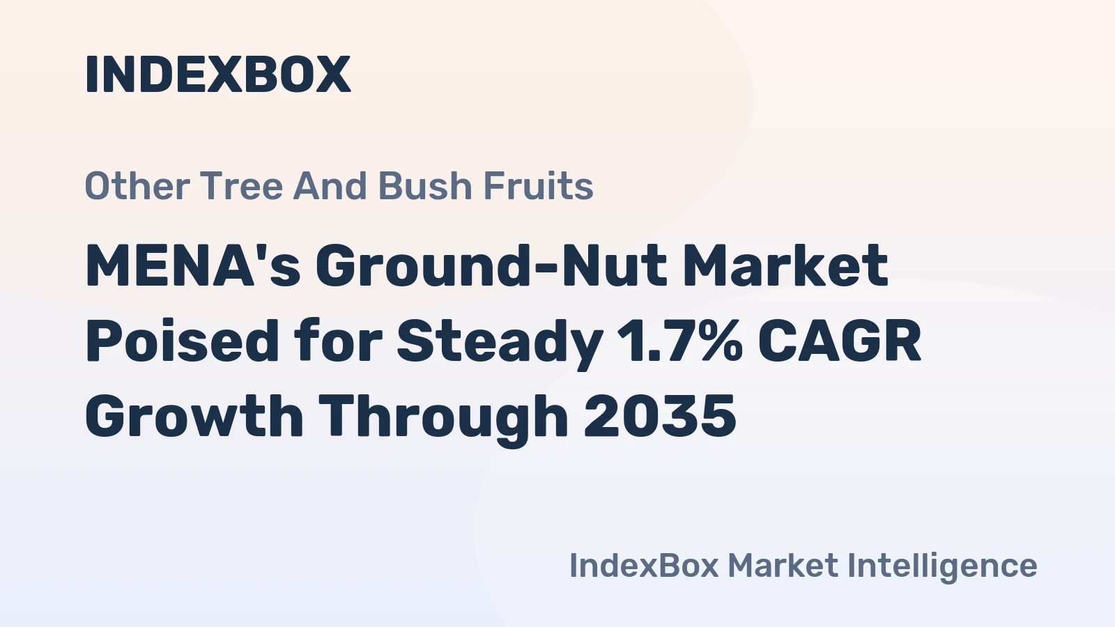 MENA's Ground-Nut Market Poised for Steady 1.7% CAGR Growth Through 2035