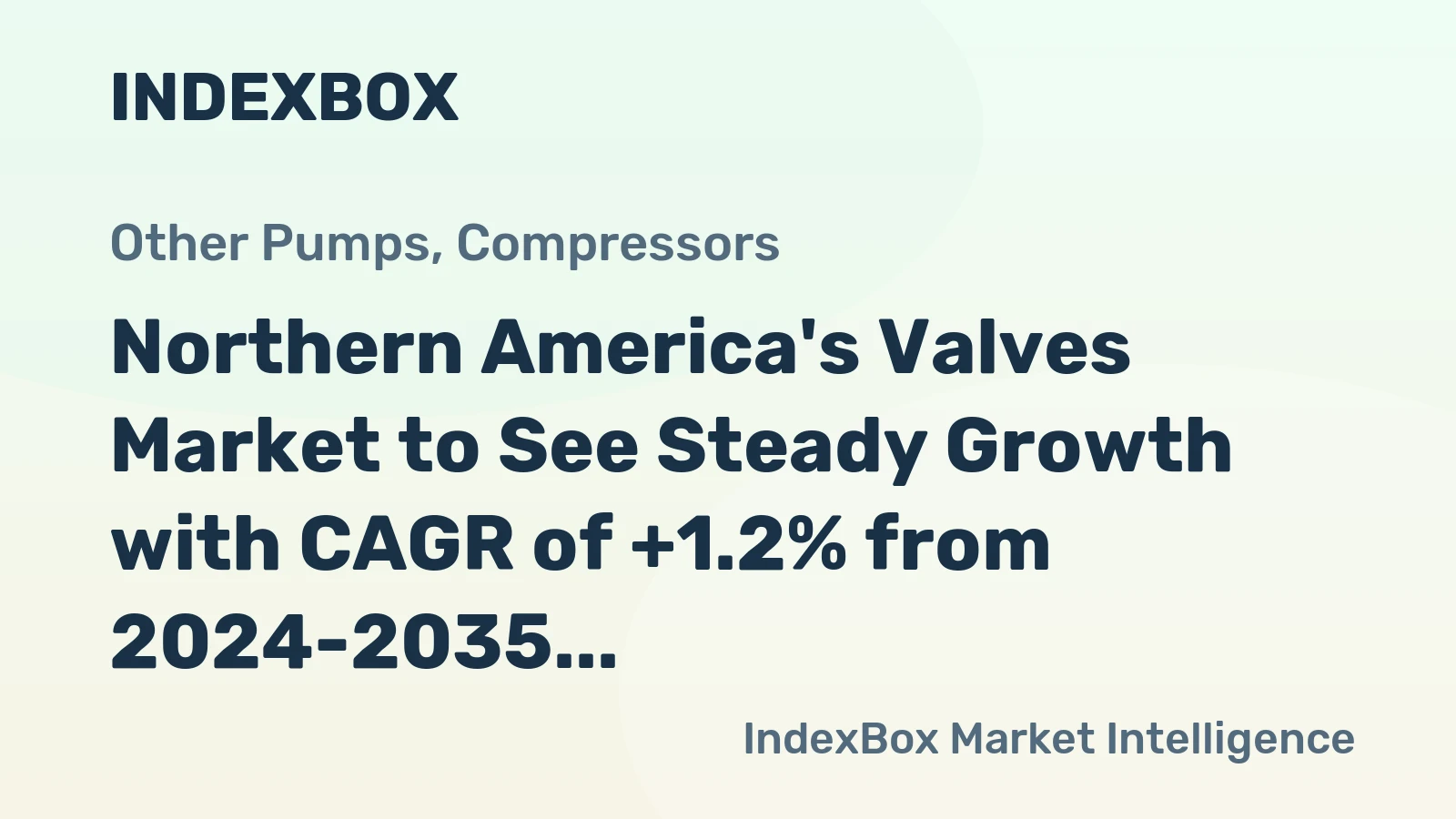 Northern America's Valves Market to See Steady Growth with CAGR of +1.2% from 2024-2035