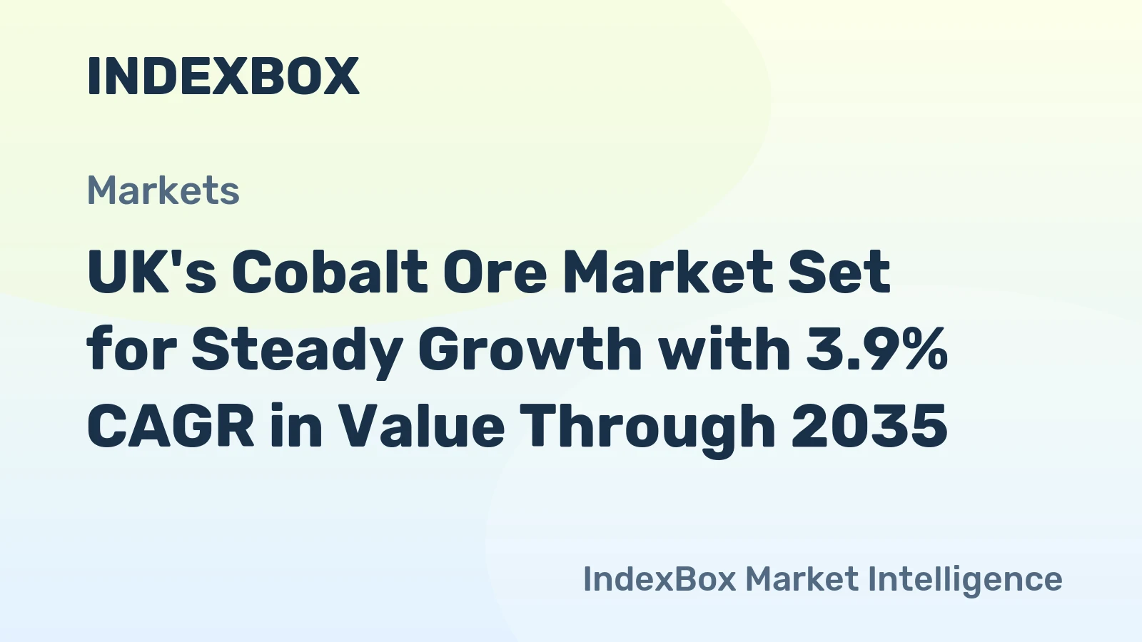 UK's Cobalt Ore Market Set for Steady Growth with 3.9% CAGR in Value Through 2035