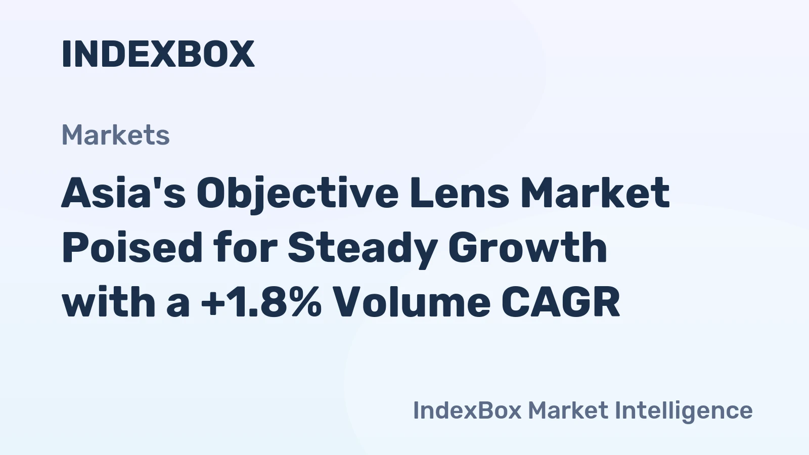 Asia's Objective Lens Market Poised for Steady Growth with a +1.8% Volume CAGR