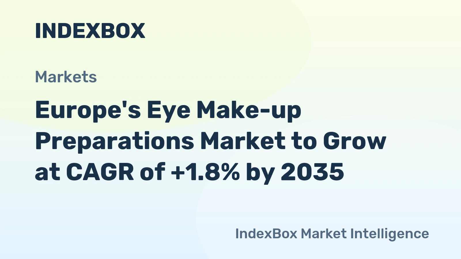 Europe's Eye Make-up Preparations Market to Grow at CAGR of +1.8% by 2035