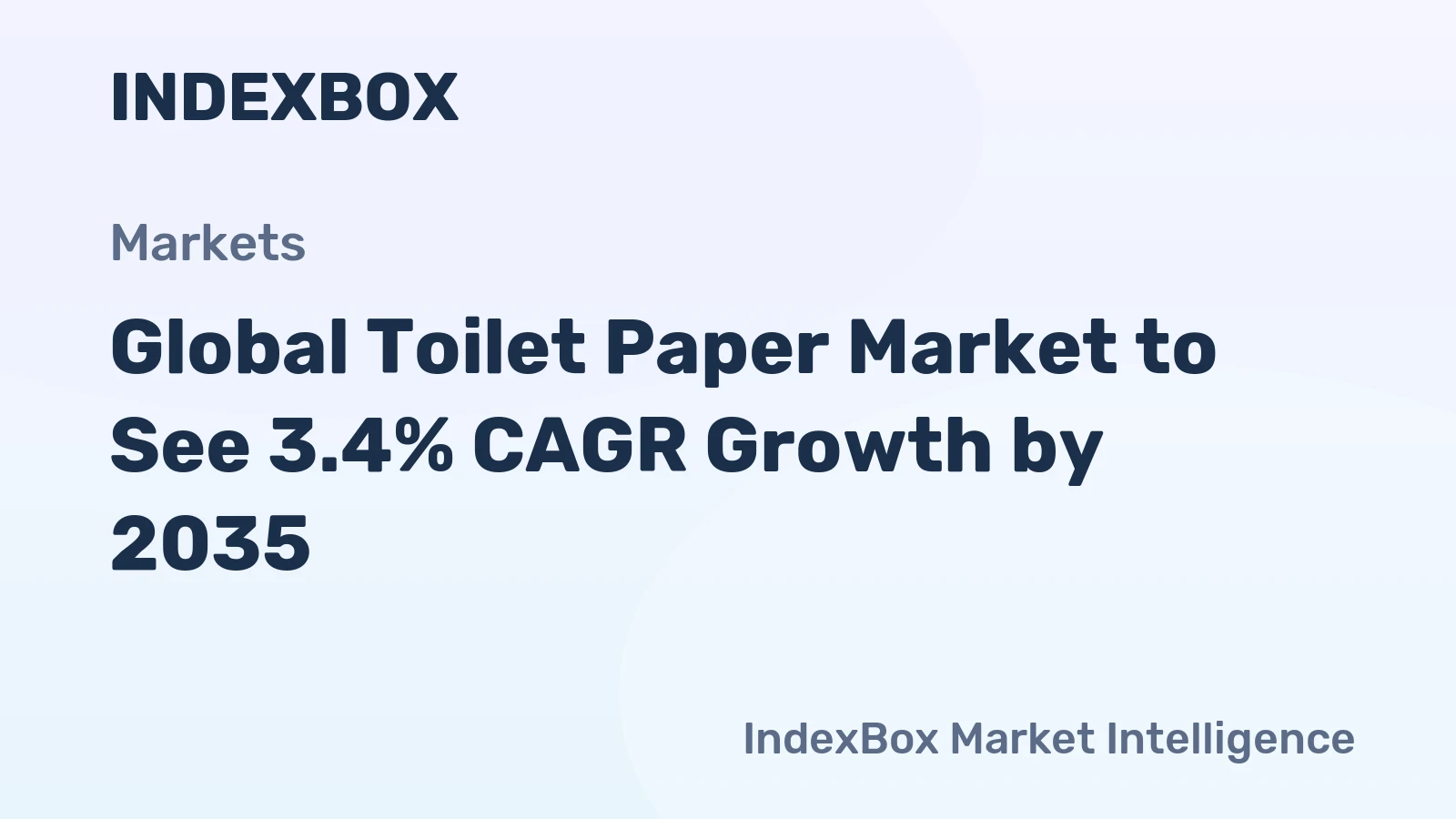 Global Toilet Paper Market to See 3.4% CAGR Growth by 2035