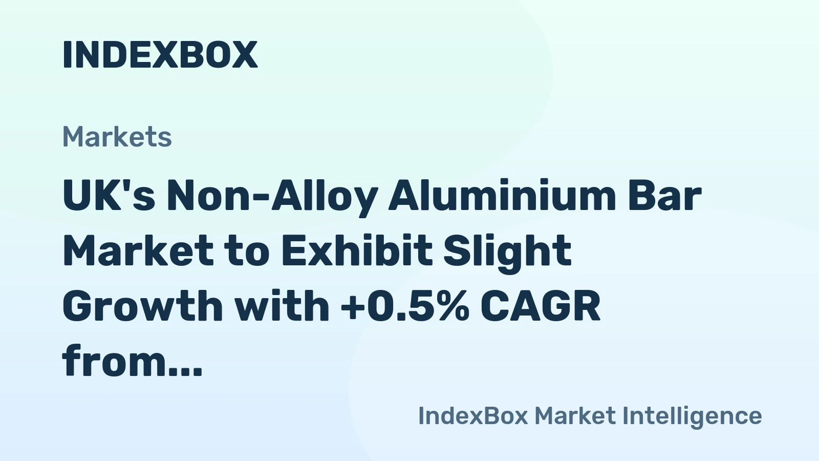 UK's Non-Alloy Aluminium Bar Market to Exhibit Slight Growth with +0.5% CAGR from 2024 to 2035