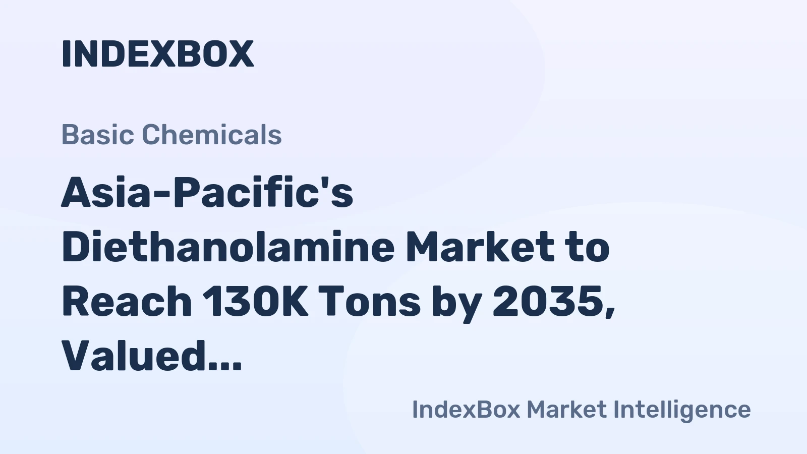 Asia-Pacific's Diethanolamine Market to Reach 130K Tons by 2035, Valued at $163M