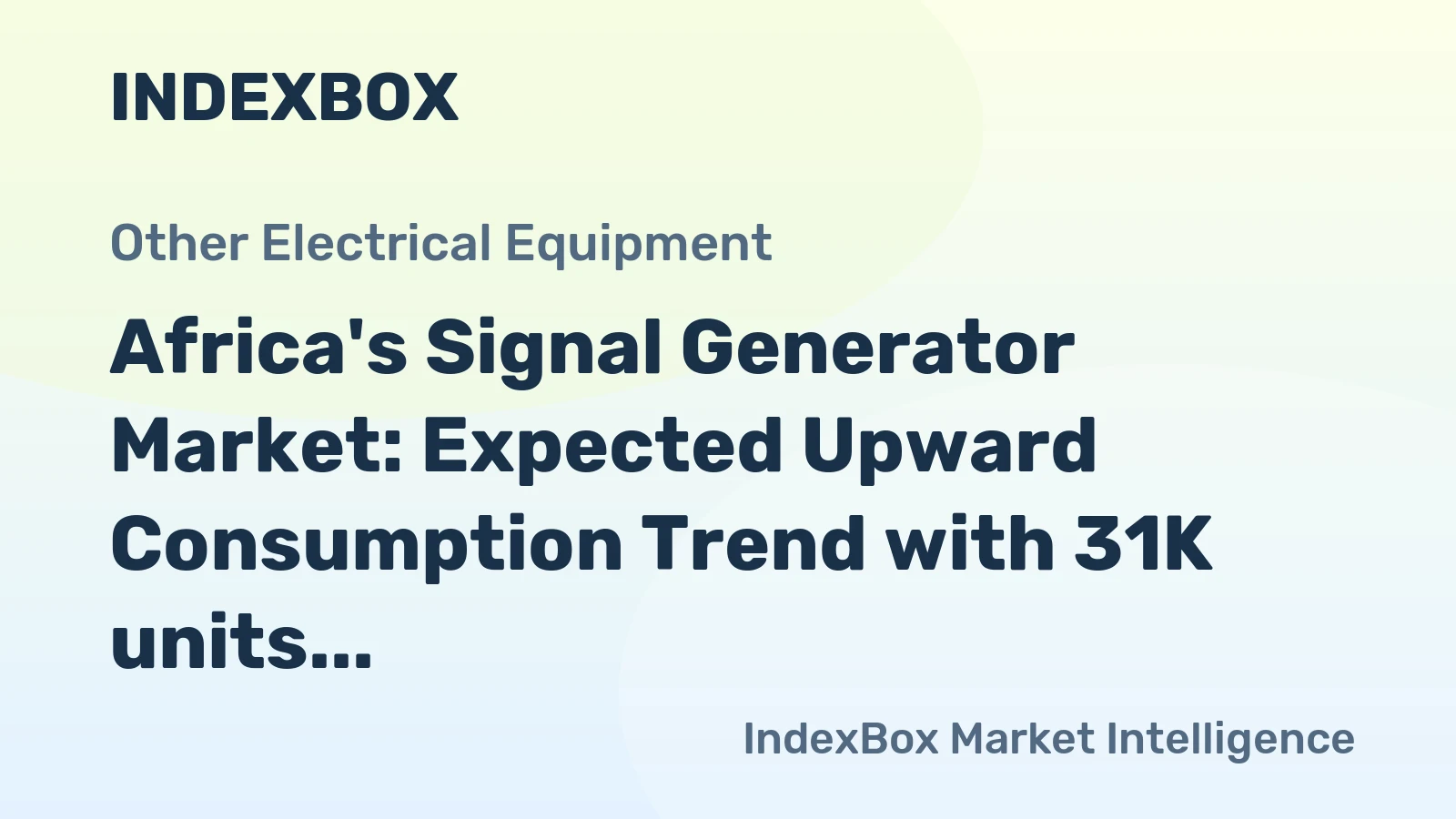 Africa's Signal Generator Market: Expected Upward Consumption Trend with 31K units and $15M Market Value by 2035
