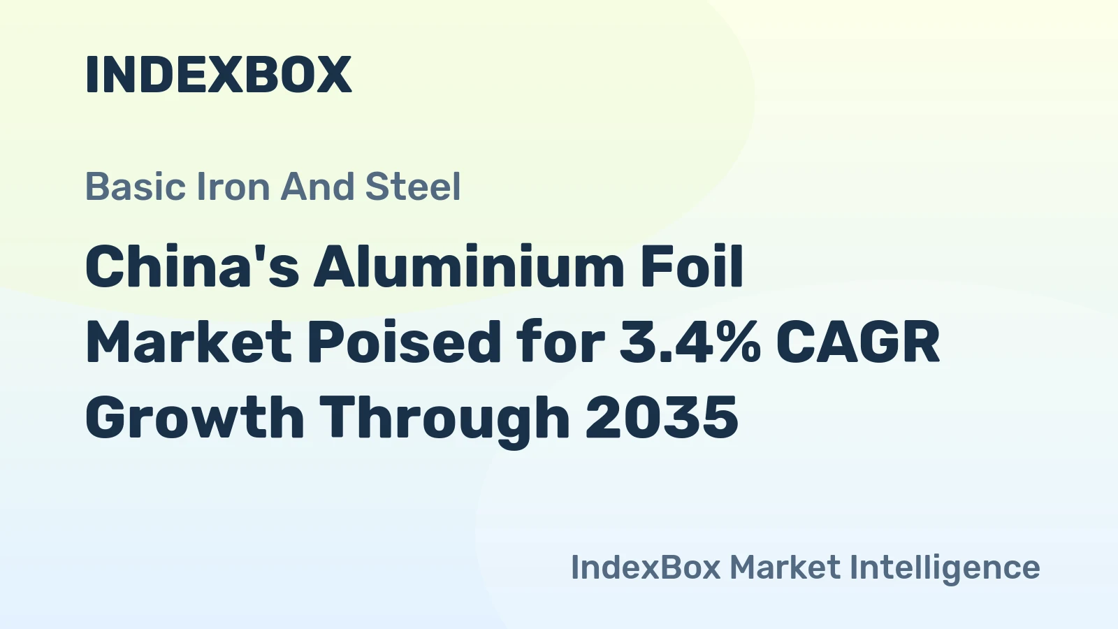 China's Aluminium Foil Market Poised for 3.4% CAGR Growth Through 2035