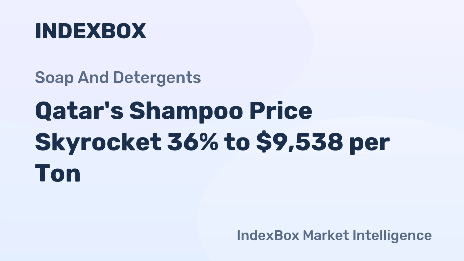 Qatar's Shampoo Price Skyrocket 36% to $9,538 per Ton