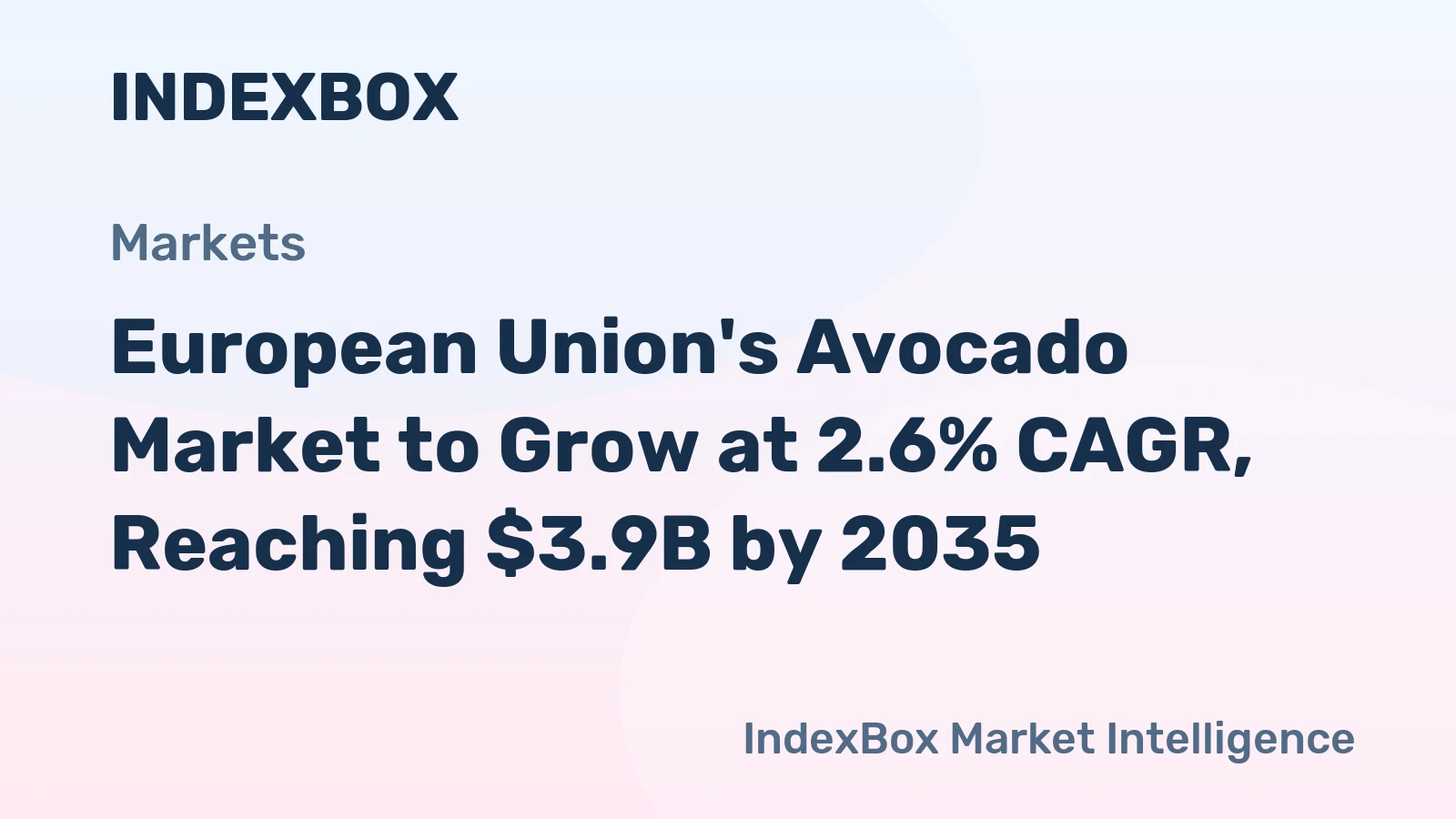 European Union's Avocado Market to Grow at 2.6% CAGR, Reaching $3.9B by 2035