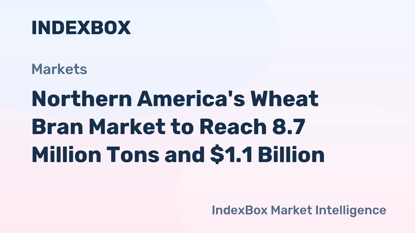 Northern America's Wheat Bran Market to Reach 8.7 Million Tons and $1.1 Billion