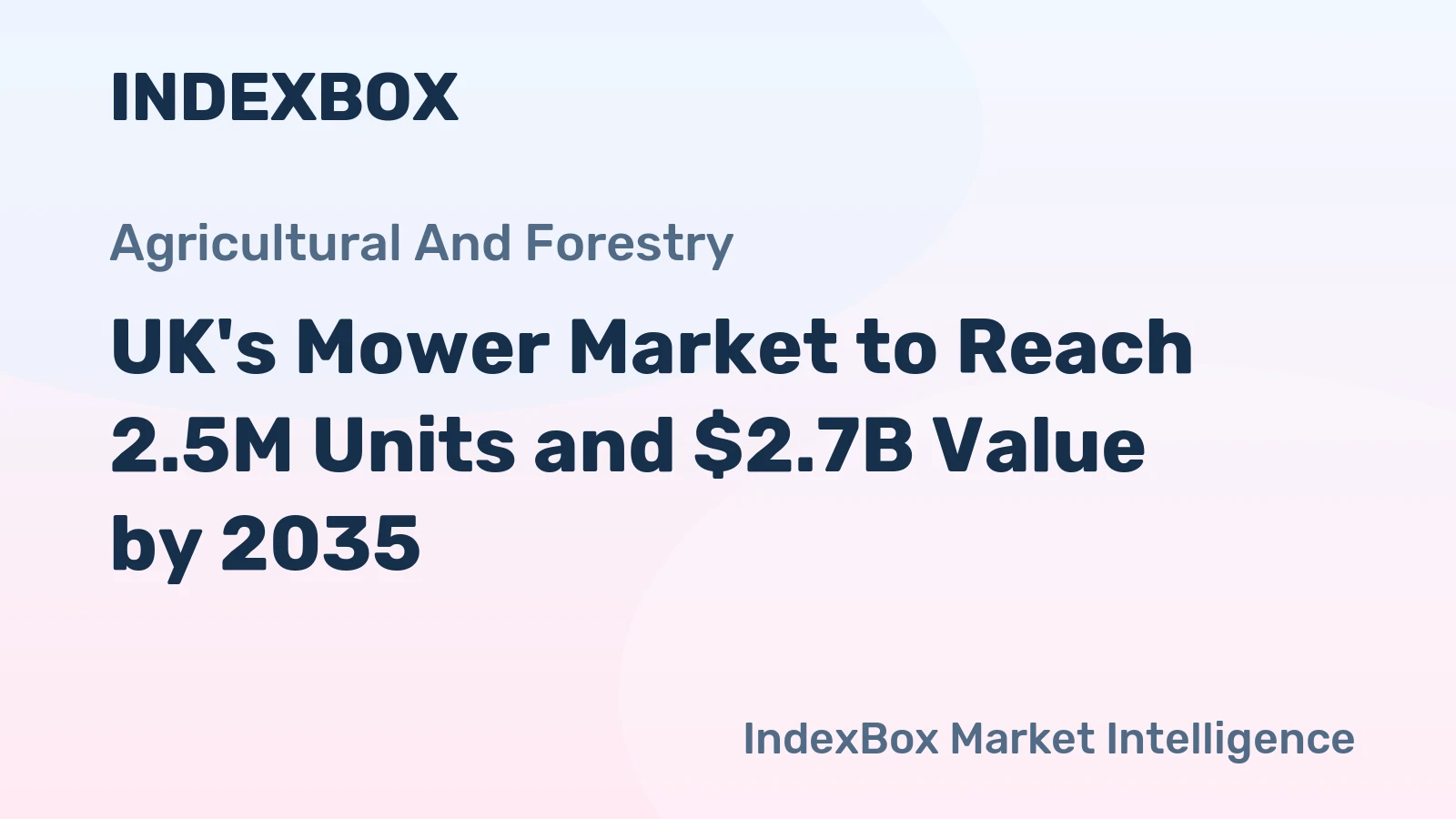 UK's Mower Market to Reach 2.5M Units and $2.7B Value by 2035