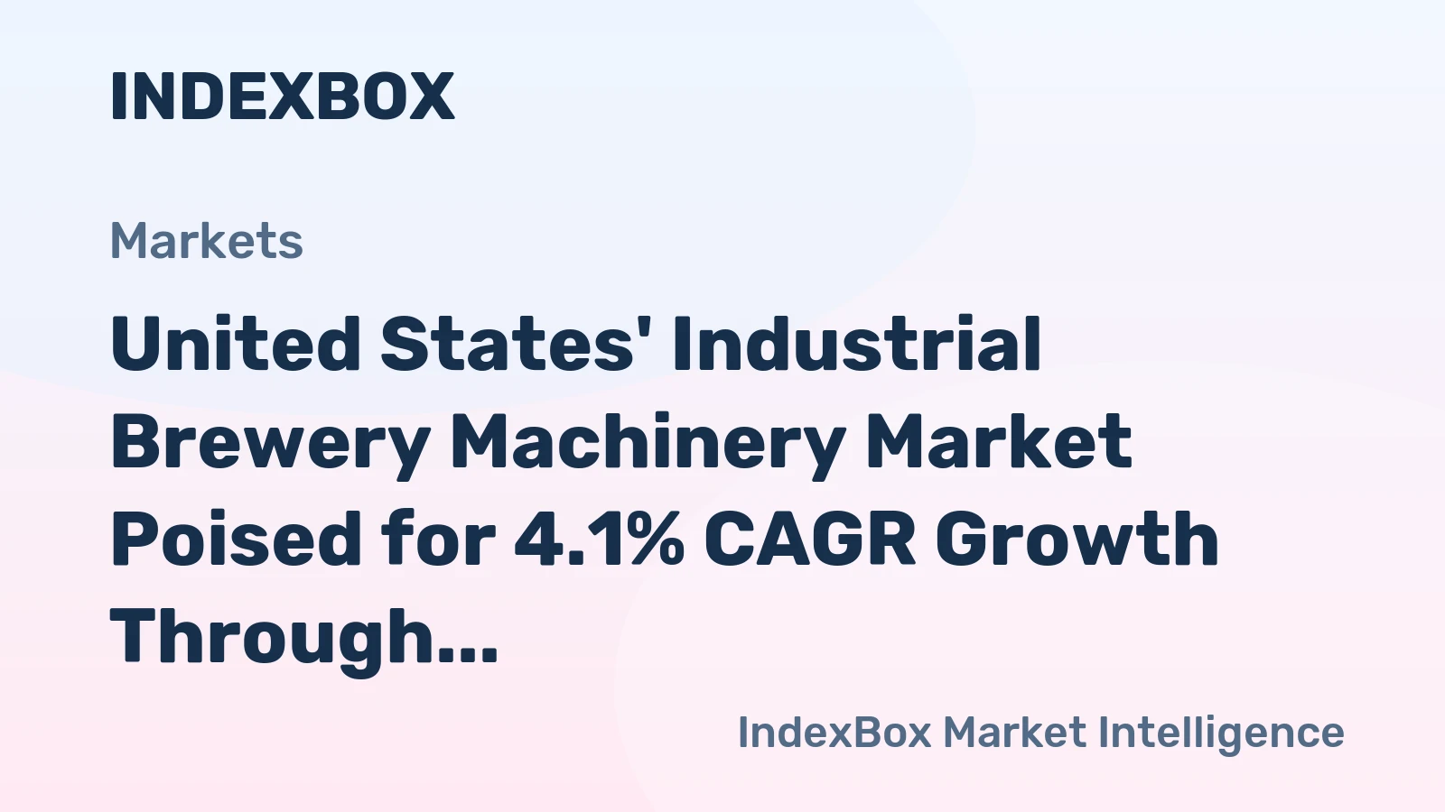 United States' Industrial Brewery Machinery Market Poised for 4.1% CAGR Growth Through 2035
