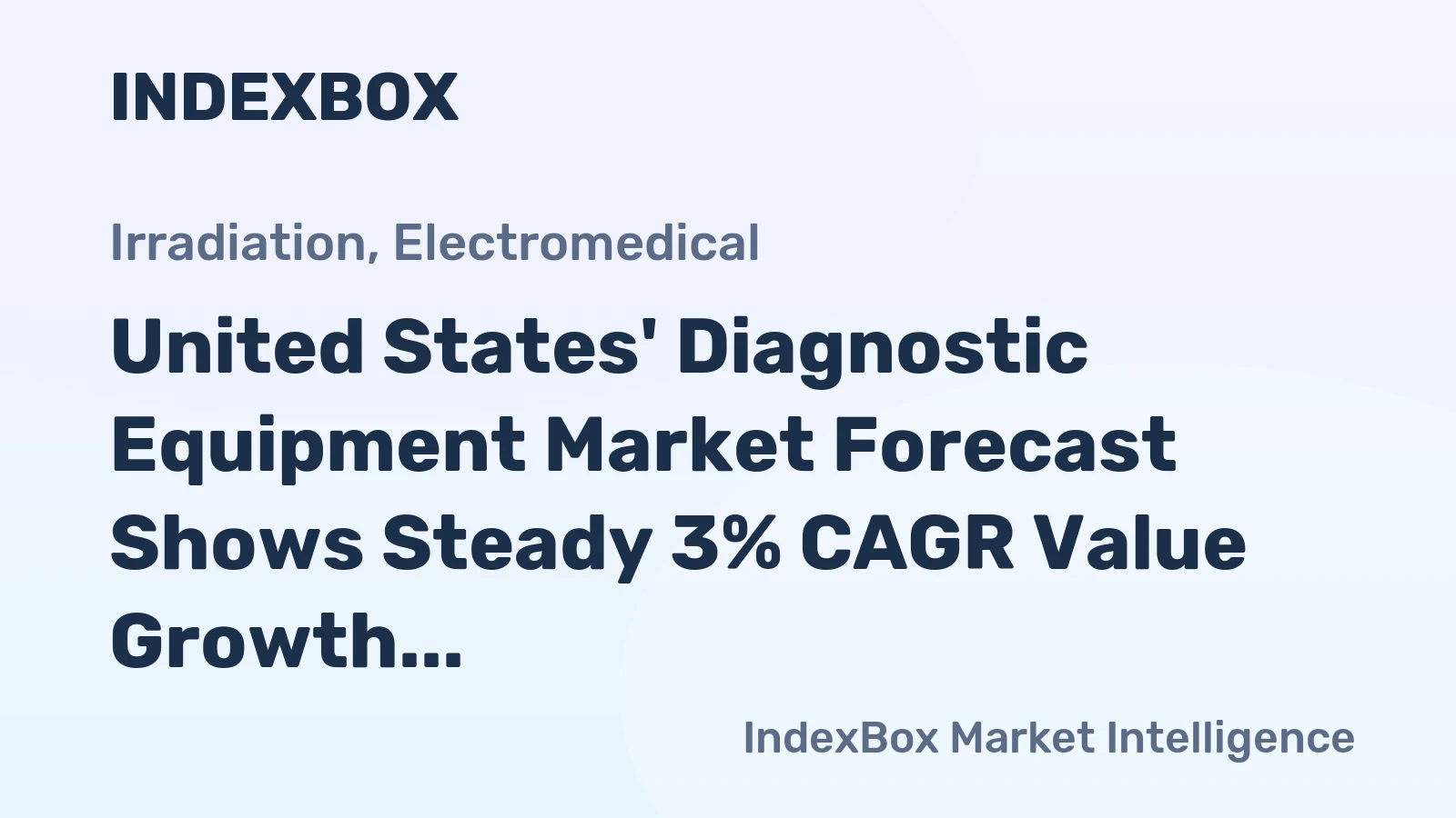 United States' Diagnostic Equipment Market Forecast Shows Steady 3% CAGR Value Growth Through 2035