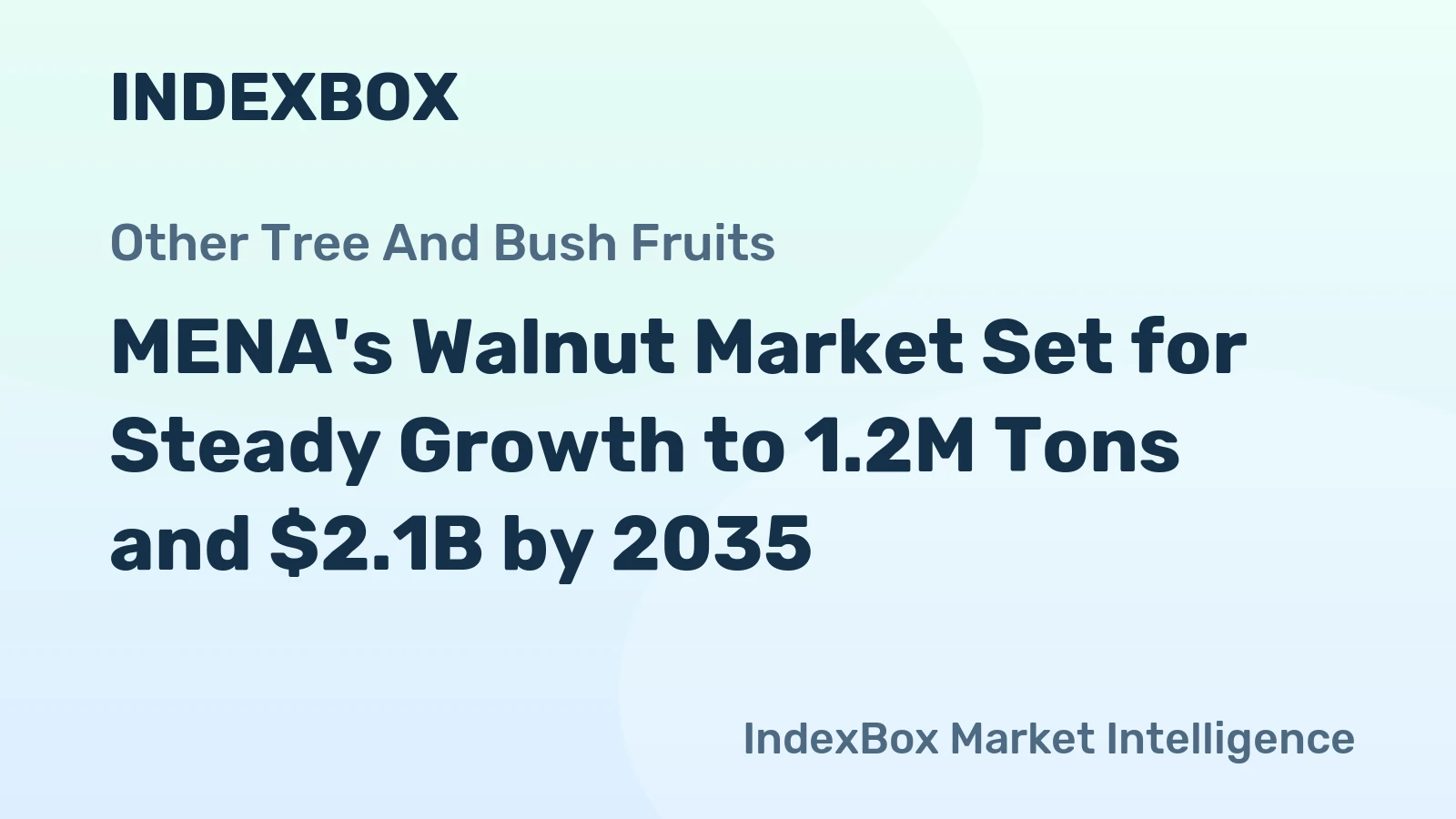 MENA's Walnut Market Set for Steady Growth to 1.2M Tons and $2.1B by 2035