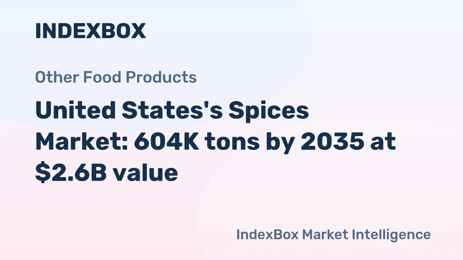 United States's Spices Market: 604K tons by 2035 at $2.6B value