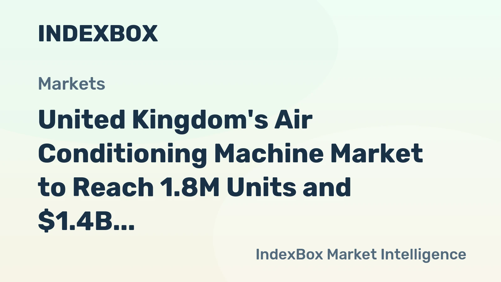 United Kingdom's Air Conditioning Machine Market to Reach 1.8M Units and $1.4B by 2035