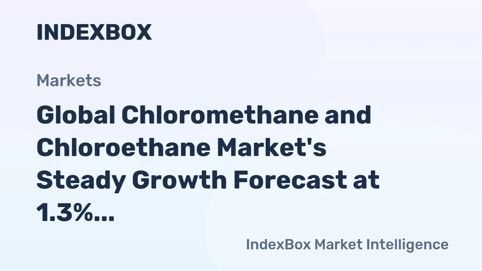Global Chloromethane and Chloroethane Market's Steady Growth Forecast at 1.3% CAGR Through 2035