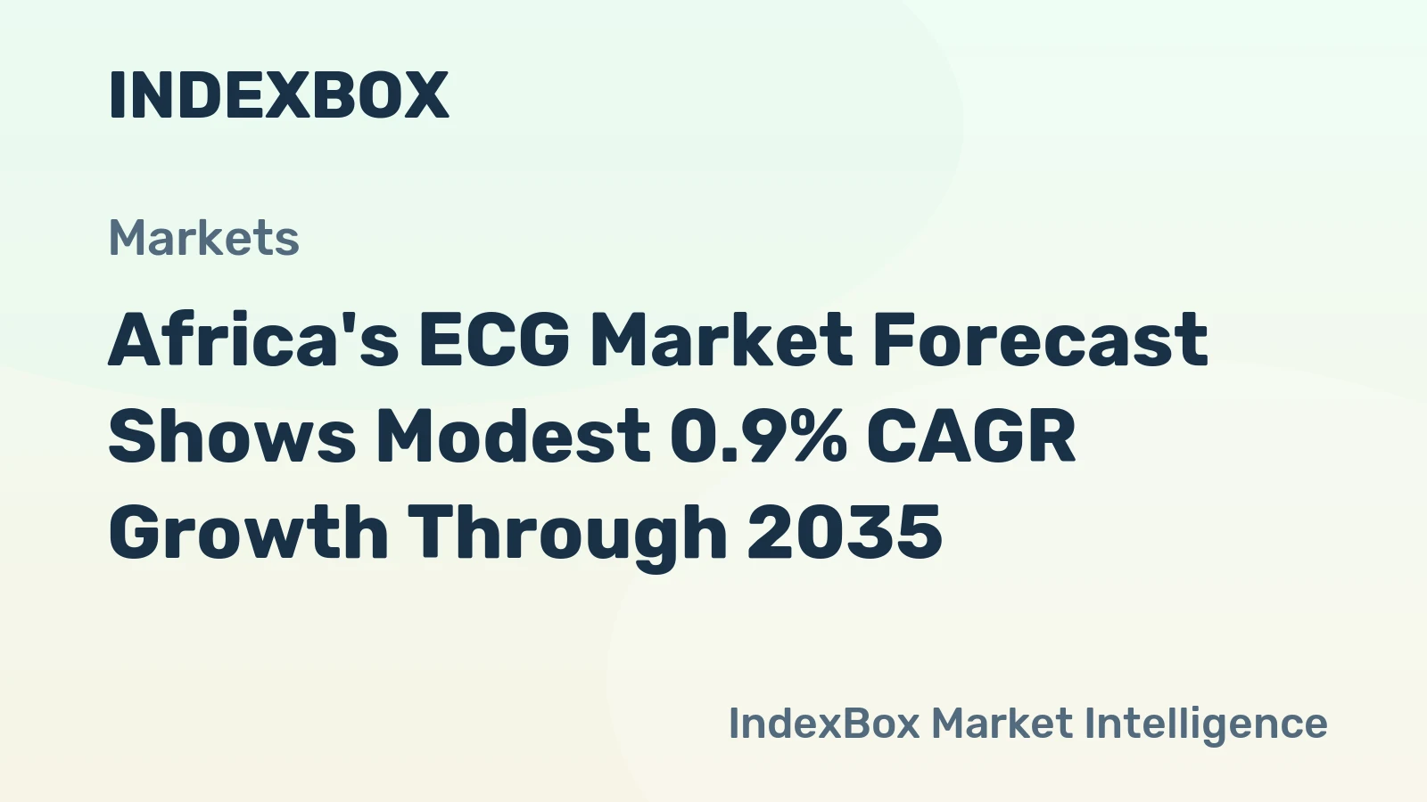 Africa's ECG Market Forecast Shows Modest 0.9% CAGR Growth Through 2035