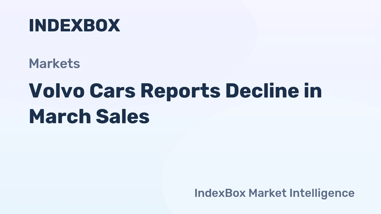 Volvo Cars Reports Decline in March Sales