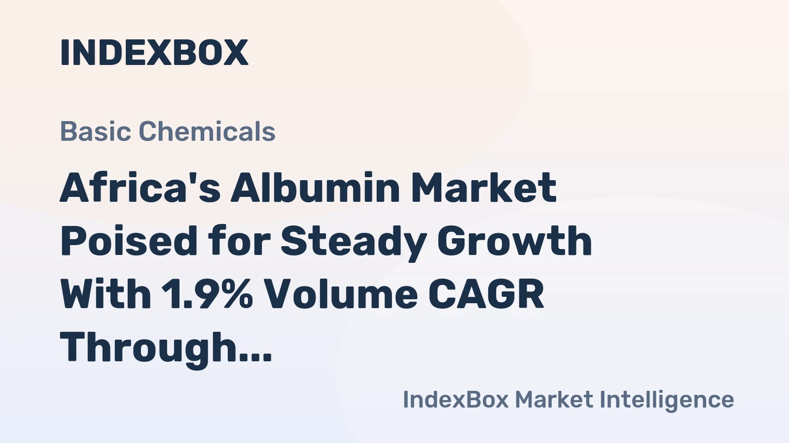Africa's Albumin Market Poised for Steady Growth With 1.9% Volume CAGR Through 2035