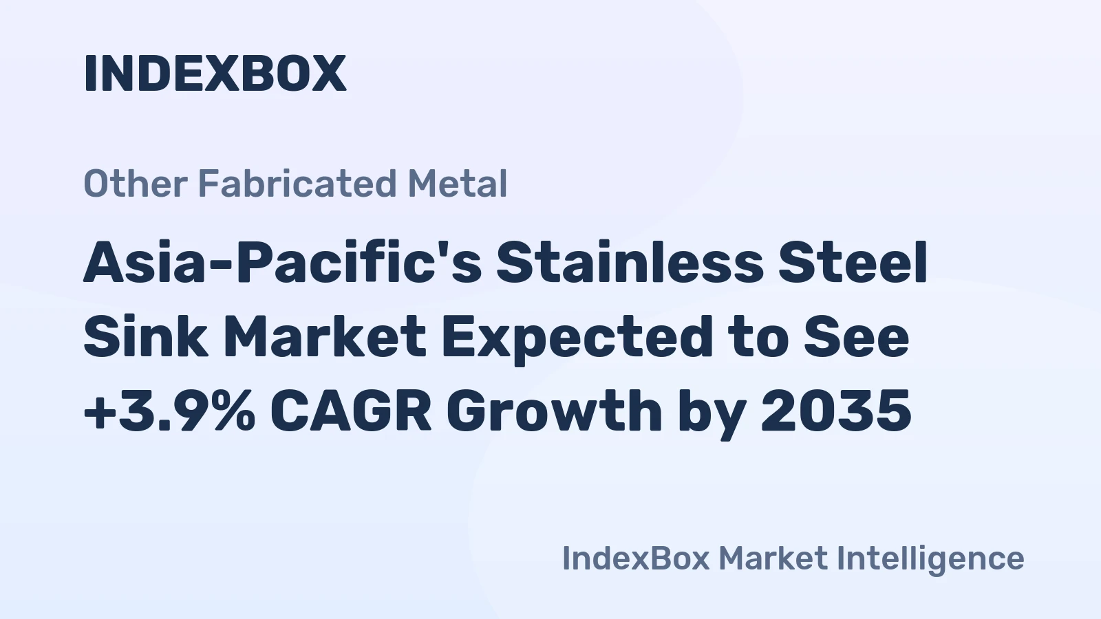 Asia-Pacific's Stainless Steel Sink Market Expected to See +3.9% CAGR Growth by 2035