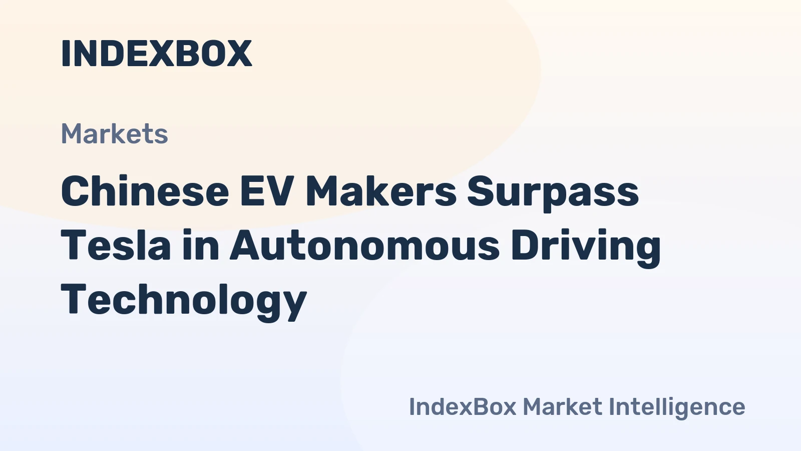 Chinese EV Makers Surpass Tesla in Autonomous Driving Technology