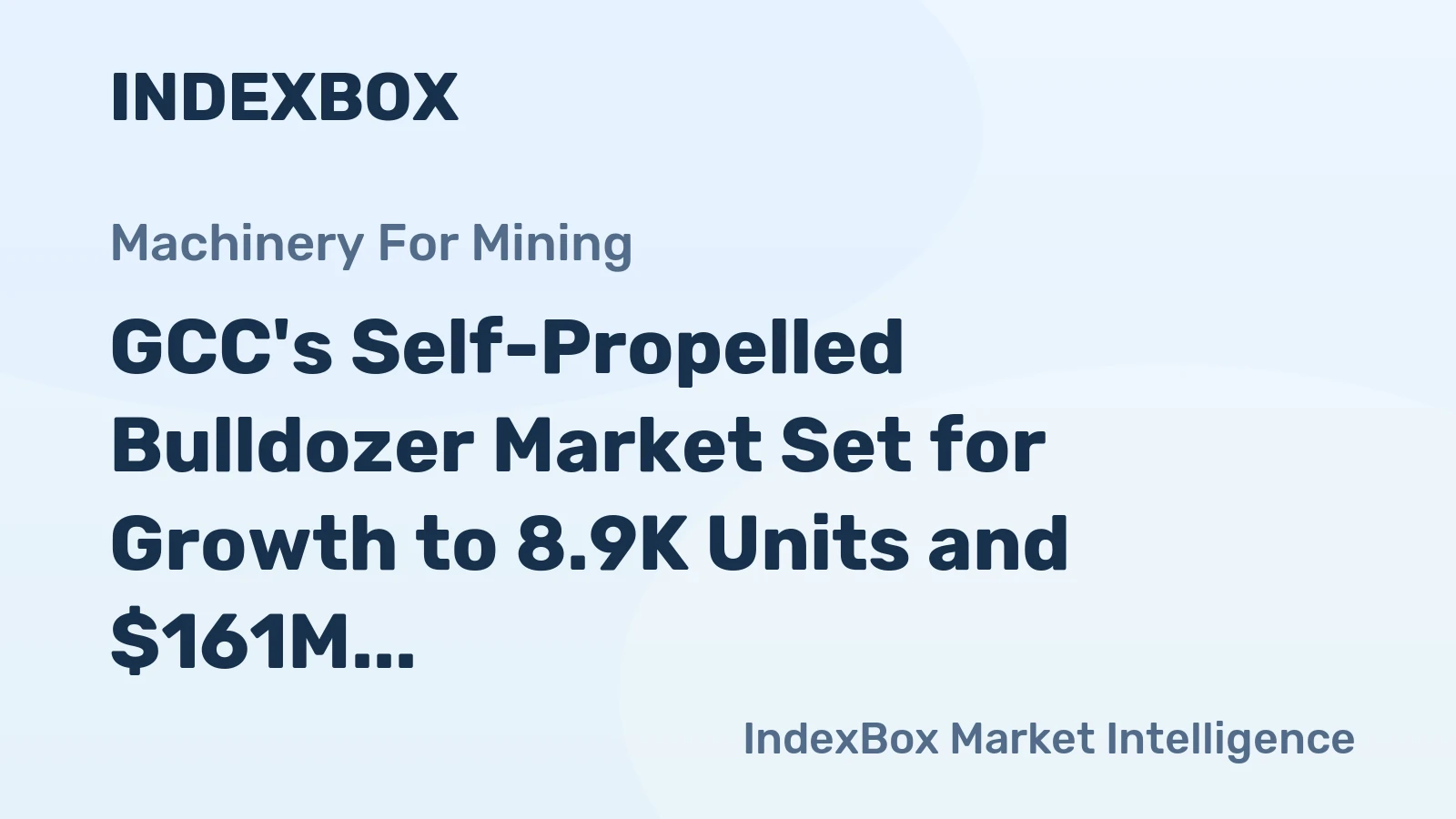 GCC's Self-Propelled Bulldozer Market Set for Growth to 8.9K Units and $161M by 2035