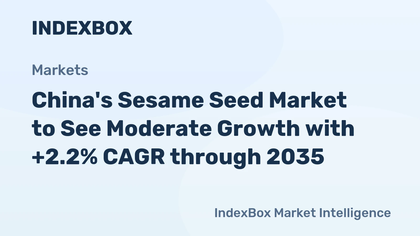 China's Sesame Seed Market to See Moderate Growth with +2.2% CAGR through 2035
