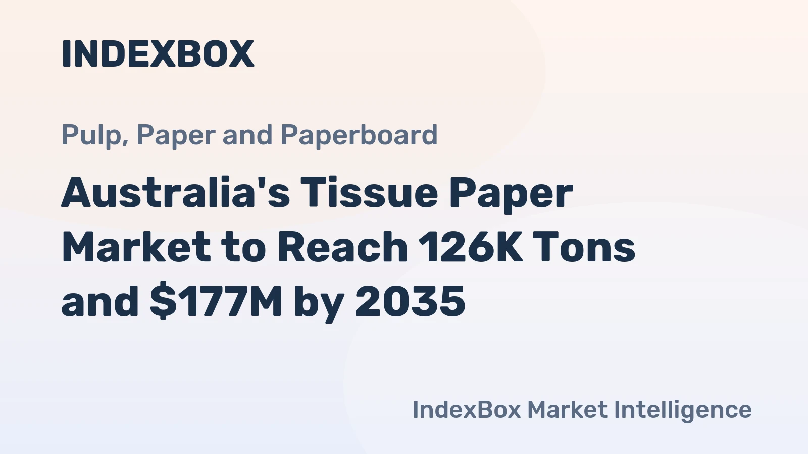 Australia's Tissue Paper Market to Reach 126K Tons and $177M by 2035