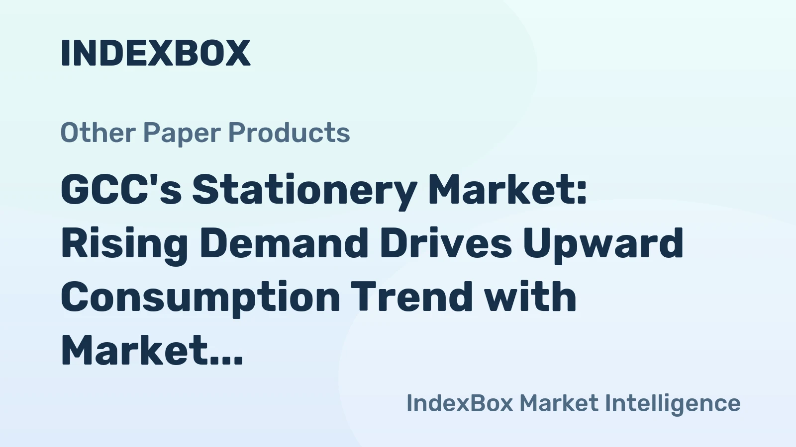 GCC's Stationery Market: Rising Demand Drives Upward Consumption Trend with Market Volume Expected to Reach 93K Tons by 2035