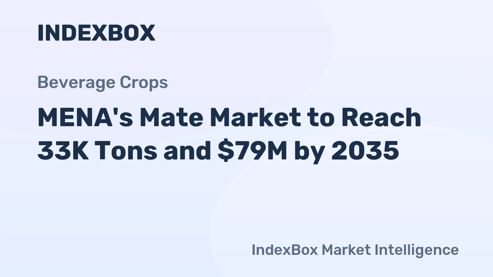 MENA's Mate Market to Reach 33K Tons and $79M by 2035