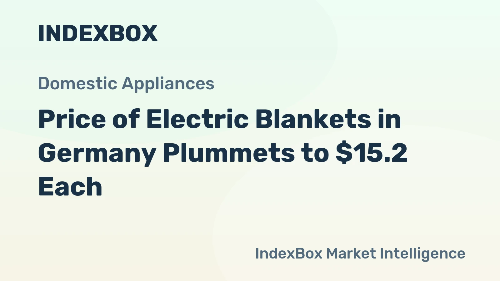 Price of Electric Blankets in Germany Plummets to $15.2 Each