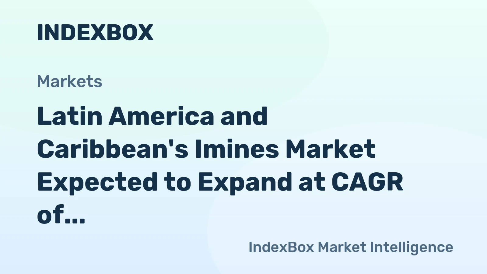 Latin America and Caribbean's Imines Market Expected to Expand at CAGR of +1.6% over Next Decade