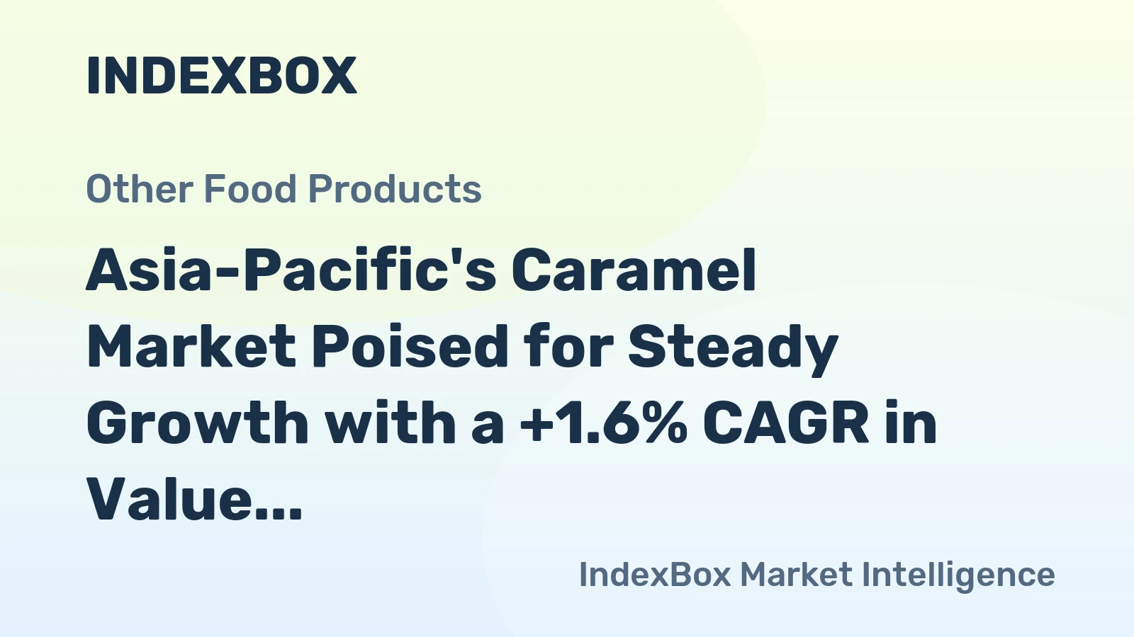 Asia-Pacific's Caramel Market Poised for Steady Growth with a +1.6% CAGR in Value