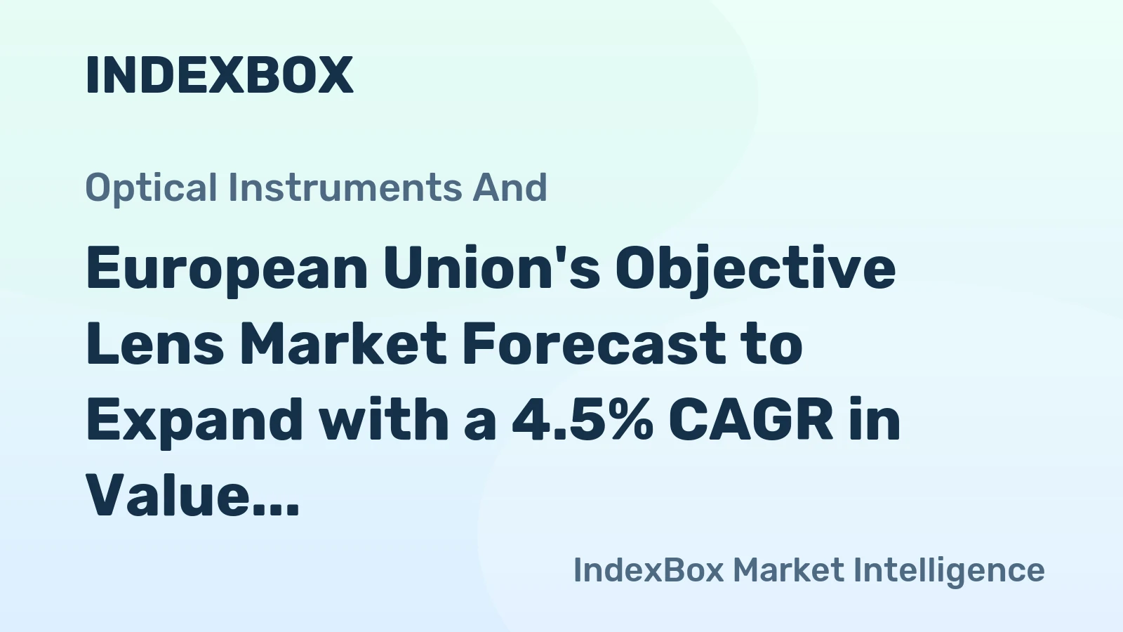 European Union's Objective Lens Market Forecast to Expand with a 4.5% CAGR in Value Through 2035