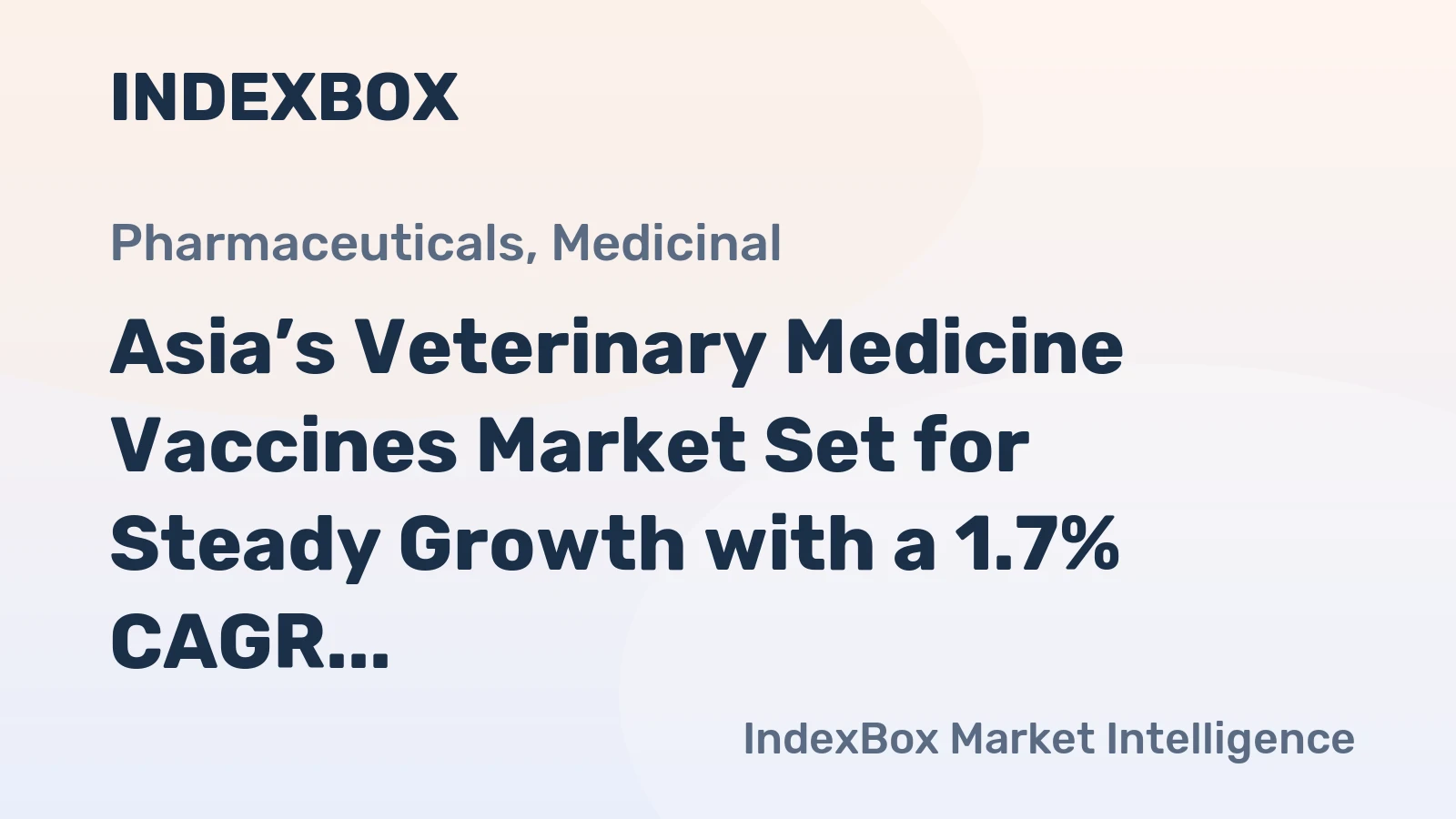 Asia’s Veterinary Medicine Vaccines Market Set for Steady Growth with a 1.7% CAGR in Value
