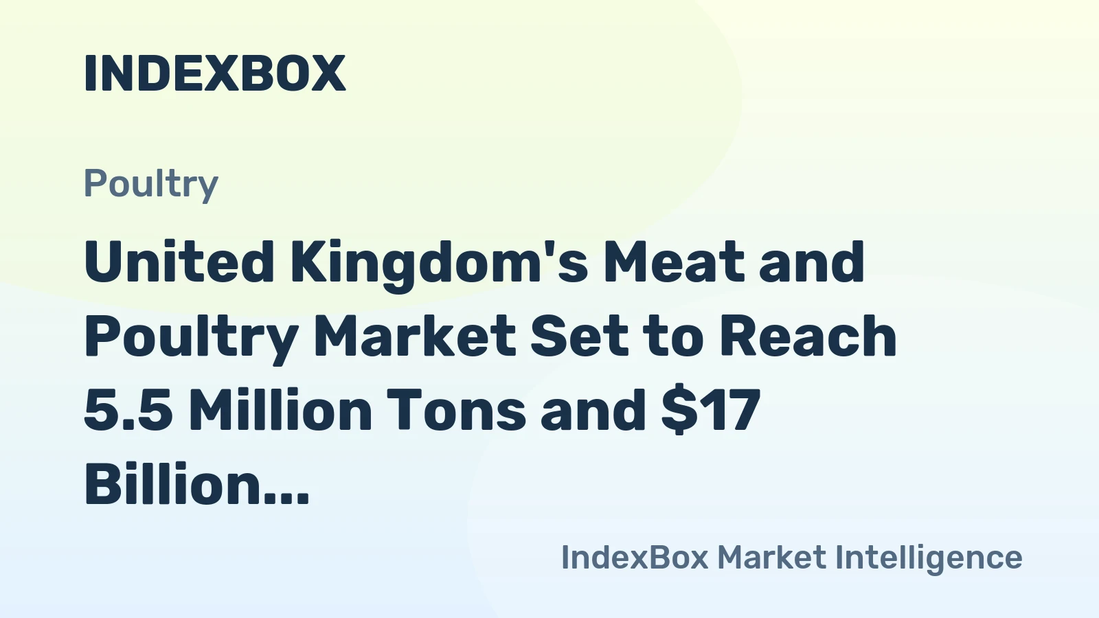 United Kingdom's Meat and Poultry Market Set to Reach 5.5 Million Tons and $17 Billion by 2035